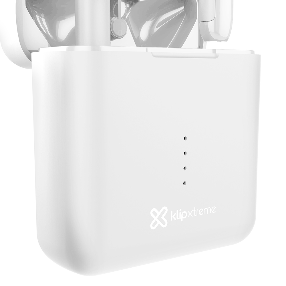 Audífonos Inalámbricos TwinTouch Klip Xtreme KTE-010WH, Bluetooth, Micrófono, USB-C, White – Percia