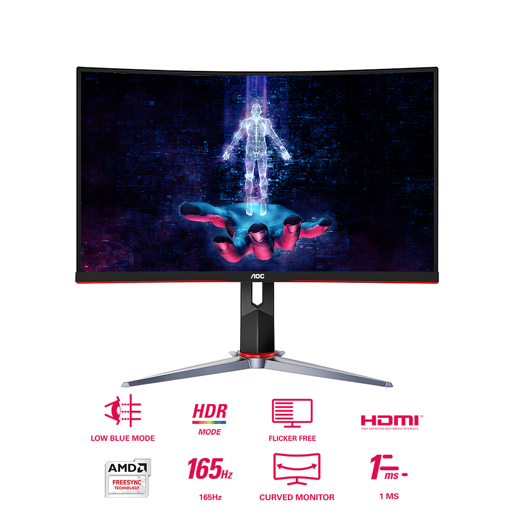 Monitor Gamer Curvo AOC C24G2 23,6” FHD VA 165HZ 1MS HDMI/VGA/DP – Percia